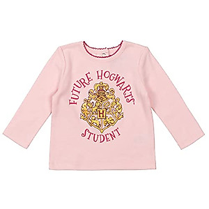 Harry Potter Infant Baby Girls Bodysuit Graphic T-Shirt Mesh Skirt and Leggings 4 Piece Layette Set 18 Months