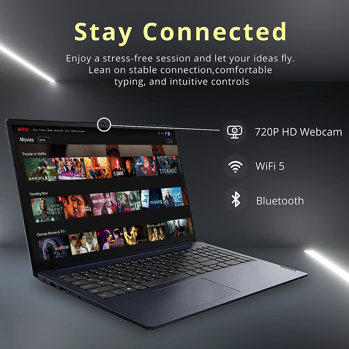 Lenovo 2022 IdeaPad 1 15.6" FHD Laptop, Intel Pentium Silver N6000 Processor, 12GB RAM, 256GB PCIe SSD, 720P HD Webcam, Dolby Audio, 1 Year Office, Blue, Win 11 S, 32GB Snowbell USB Card