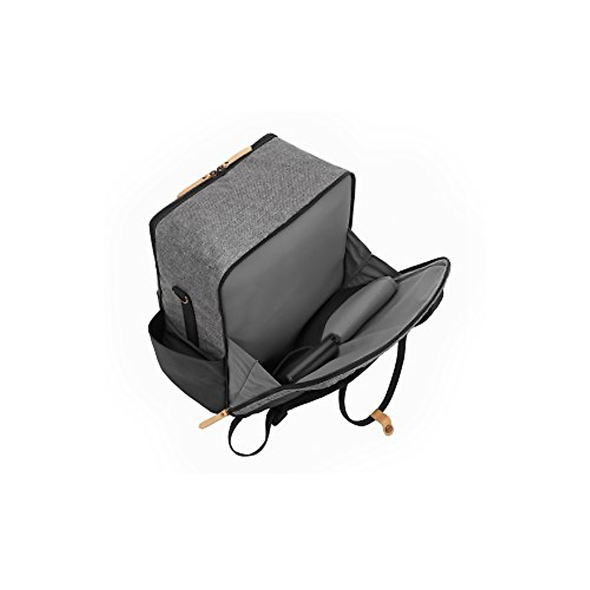 Petunia Pickle Bottom InterMix Backpack | Diaper Bag Backpack| Baby Bottle Bag for Parents | Stylish Baby Bag Organizer| Sophisticated and Spacious Backpack for On the Go Moms | Graphite/Black