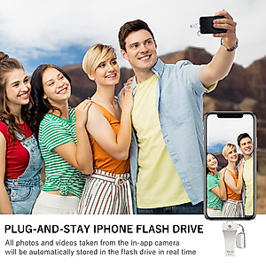 Apple MFi Certified 256GB Photo-Stick for iPhone External-iPhone-Storage iPhone-USB-Flash-Drive iPad Backup-Photo-Storage iPad USB-Thumb-Drive Data Transfer Device Memory Stick for iPhone/iPad/PC 1pcs