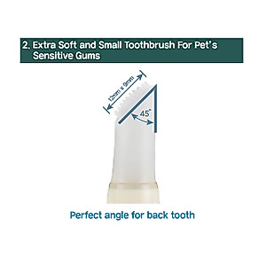 HIBOS Dog Toothbrush Toothpaste Dental Care - All in One Kit, Dog Toothpaste in Toothbrush, Dog Tooth Whitening & Cleaning, Dog Oil for Healthy Gums. (1 Pack)