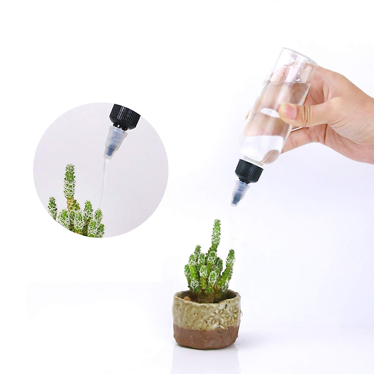 Cheeren 12Pcs 5oz/150ml Plastic Squeeze Dispensing Bottles with Black Twist Cap, Multi Purpose Bottle for Crafts, Art, Glue, Liquid，Kitchen,Household