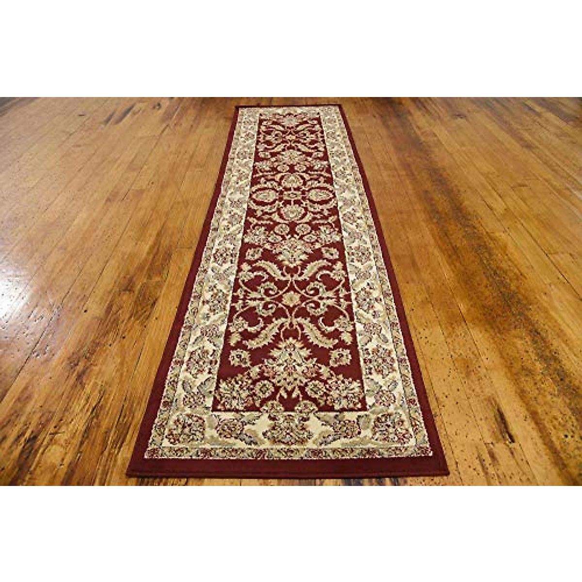 Unique Loom Voyage Collection Traditional Oriental Classic Intricate Design Area Rug (2' 7 x 10' 0 Runner, Red/Tan)