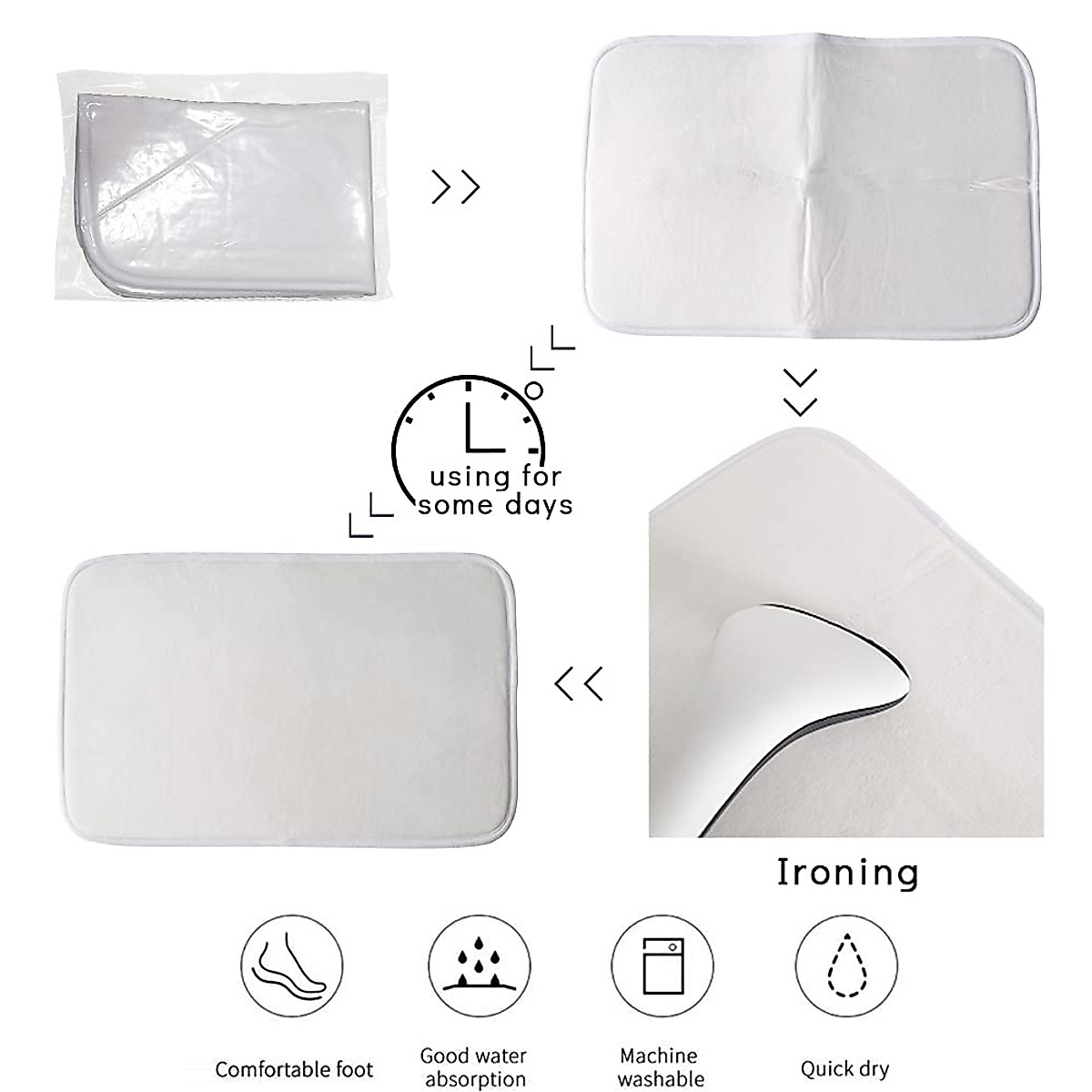 Doormat Bath Rugs Non Slip Retro Farmhouse Sunflower Yellow Buffalo Check Washable Cover Floor Rug Absorbent Carpets Floor Mat Home Decor for Kitchen Bathroom Bedroom (16x24)