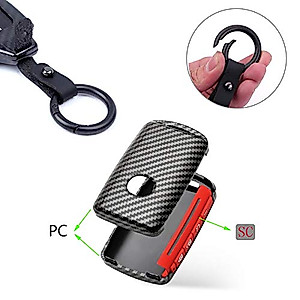 Royalfox(TM) 2/3/4 Buttons Hard PC Smart keyless Side Buttons Remote Key Fob case Cover for 2019-2021 Mazda 3, Mazda 3 Hatchback, Mazda CX4 CX5 CX8 CX9 CX-30, Mazda 6 WAZSKE11D01 (All Black)