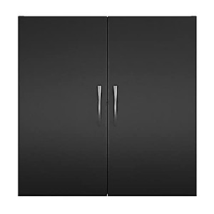 SystemBuild Lonn 24" Wall Cabinet in Black