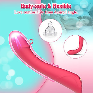 Realistic G-spot Dildo Vibrator for Women, Vaginal Anal Clitoris Stimulator for Solo Masturbation or Couple Lover Sex Things, Silicone Adult Sex Toys Massager with 7 Vibration Modes