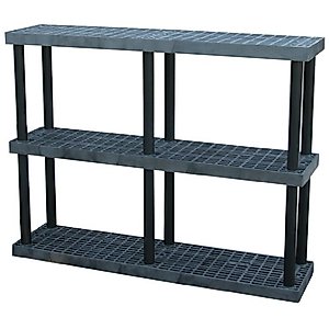 SPC Industrial S6616x3 Dura-Shelf 3-Shelf System, Grid Top, 66"x16"x51"