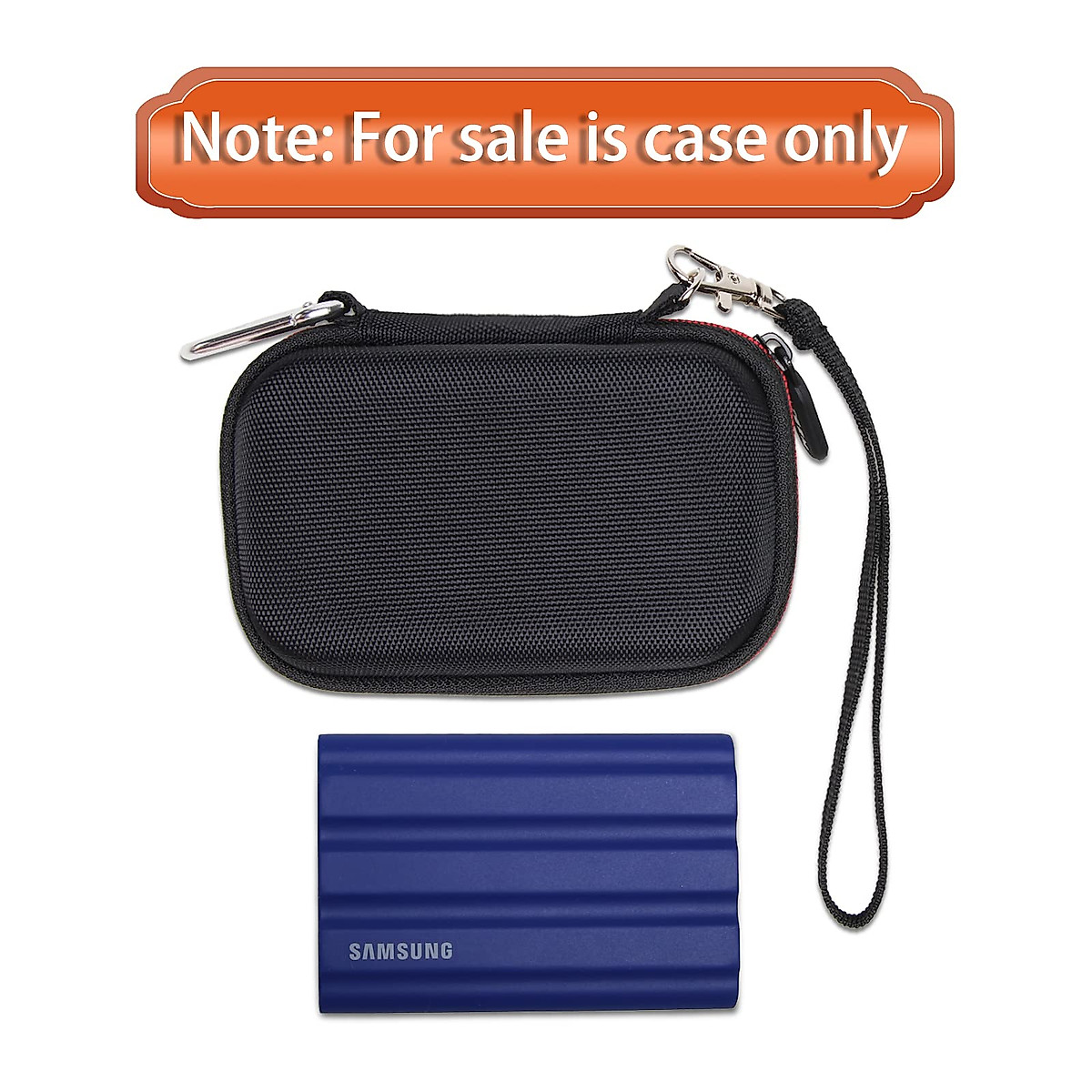 LTGEM Hard Case Compatible with Samsung T7 Shield T9 Portable SSD Solid State Drive,Blue