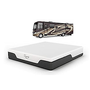 DynastyMattress 10-Inch CoolBreeze Gel Memory Foam Mattress for RV, Camper, Trailer-Short Queen RV Size