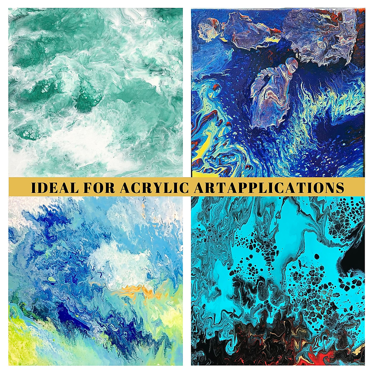 6 Ounces 100% Pure Silicone oil for Acrylic Pouring, Excellent Liquid Silicone for Acrylic Paint Pouring, Ideal Silicone Oil for Dramatic Cell Creation, Professional Silicon Oil Supplies, Non-Toxic & Odorless