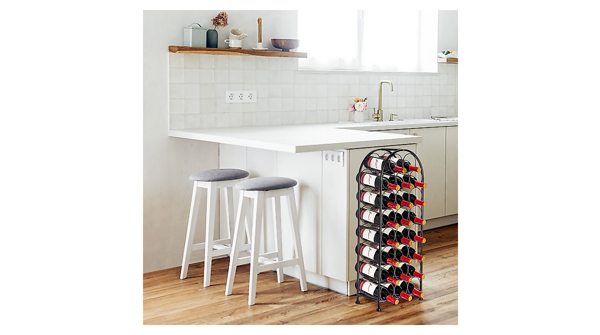 Sorbus Bordeaux Chateau Wine Rack - Holds 23 Bottles in Elegant Style