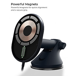 iOttie Velox Magnetic Wireless Car Mount for MagSafe iPhones - Charger Included. Compatible with iPhone 12 to 15 Series