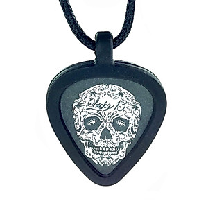 Pickbandz Necklace Silicone Guitar Pick Holder in Epic Black - Double Sided - Fits All - Fully Guaranteed - Rock What You Love With Pickbandz