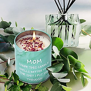 Scented Candles Gifts for Mom from Daughter, Son - Mothers Day Gifts - Mom Gifts, Unique Gifts for Women - Funny Birthday Christmas Gifts for Mom- Gardenia Scented Candles,9 oz