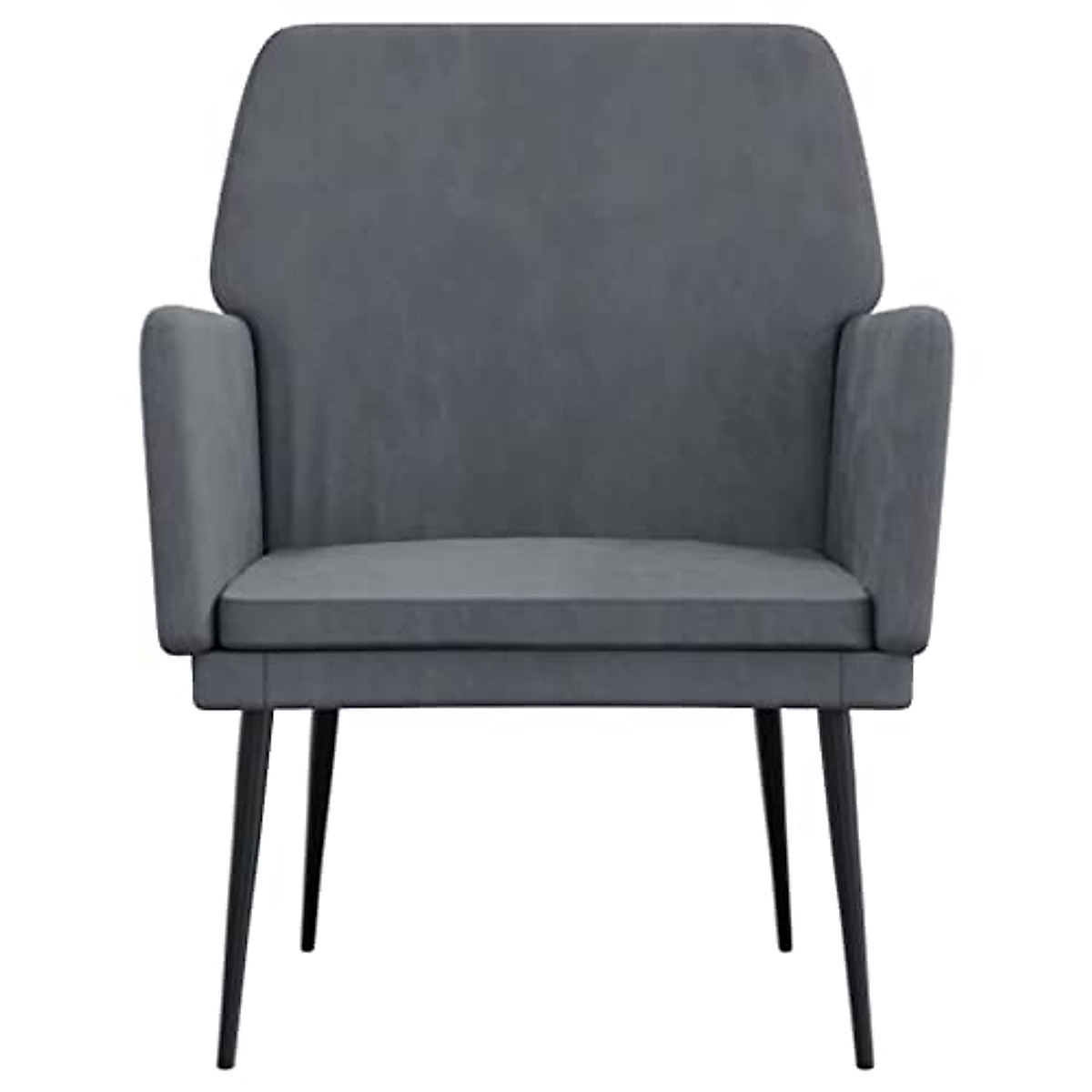 vidaXL Velvet Armchair in Dark Gray - Comfy Modern Design with Durable Material and Perfect Dimensions.