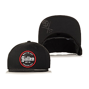 Sullen Men's Tattoo Lifestyle Factory Snapback Adjustable Hat (Black/Red)