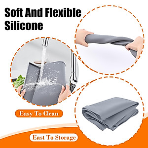 GRILL FORCE Silicone Griddle Mat with Spatula Mat for Blackstone 28 Inch Griddle Food Grade Silicone Mat Protective Mat Cover Griddle Buddy Mat Keep Flat Top Clean,Protect Griddle from Insect,Rust