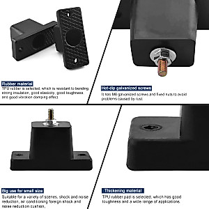 Enenes Rubber Vibration Isolator Mounting Bracket, 4Pack Air Conditioner Mounting Bracket, Mini Split Shock Absorbing Pads Stands for Outdoor Ductless Mini Split Air Conditioner Condensers