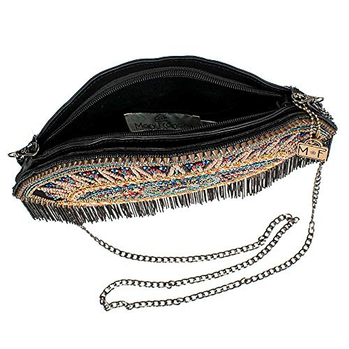 Mary Frances Inner Vision Beaded Crossbody Handbag
