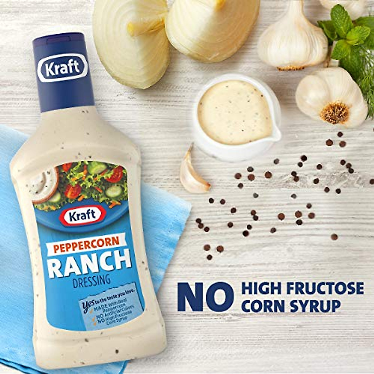 Kraft Peppercorn Ranch Salad Dressing (16 fl oz Bottle)