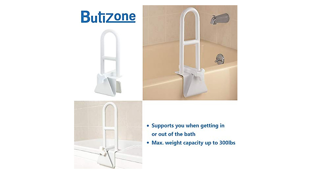 Butizone Bathtub Safety Rail, Medical Adjustable Tub Grab Bar Handle ...