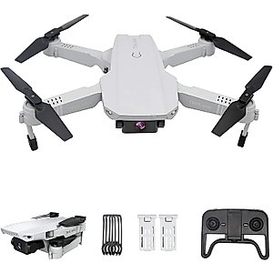 Drone with Camera 2K HD for Adults, Dual Camera Six-axis Gyroscope WiFi FPV Live Video RC Quadcopter with Gesture Operation, Smart Follow, Altitude Hold, Headless Mode, 2 Batteries