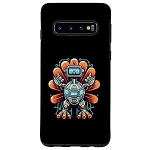 Galaxy S10 Thanksgiving Robotic Turkey s Funny Digital s Roast Turkey Case