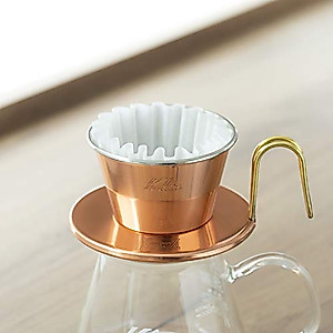 Kalita Wave Series TSUBAME & Kalita WDC-155 #04105 Coffee Dripper, Made in Japan, For 1 to 2 People