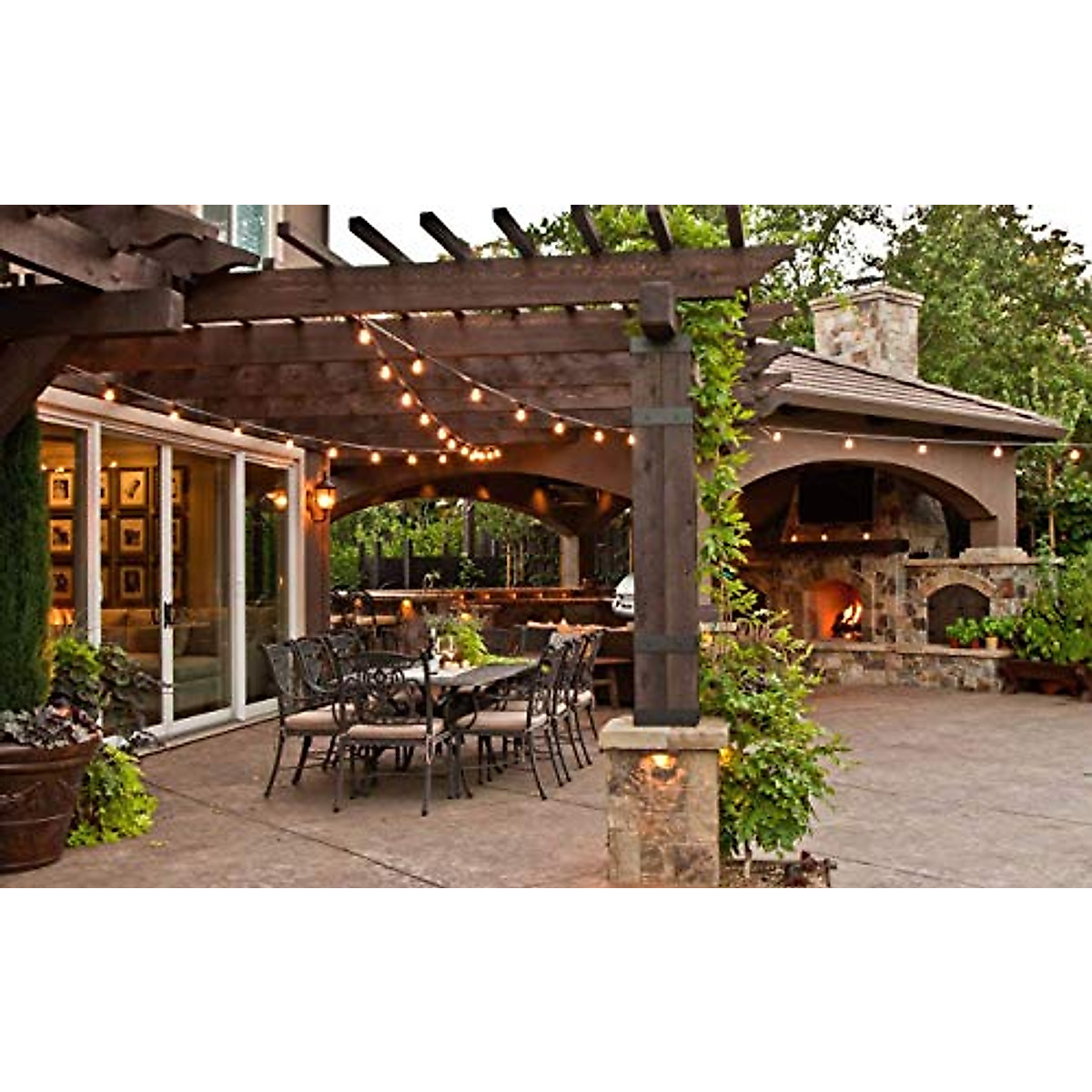 Magictec Solar String Lights, LED S14 Solar String Light Outdoor Waterproof Lighting Decoration Energy Saving Hanging Decor for Garden, Balcony, Porch, Backyard or Camp Tent 27 ft