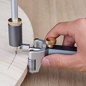 Marking Gauge Wheel Marking Gauge Draw Circle Linear Arc Scriber Tool Dual-Purpose Sliding Mark Scraper for Wood Iron Metal