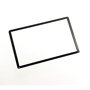 Ambertown Black Top Upper LCD Screen Glass Cover for Nintendo New 3DS Replacement