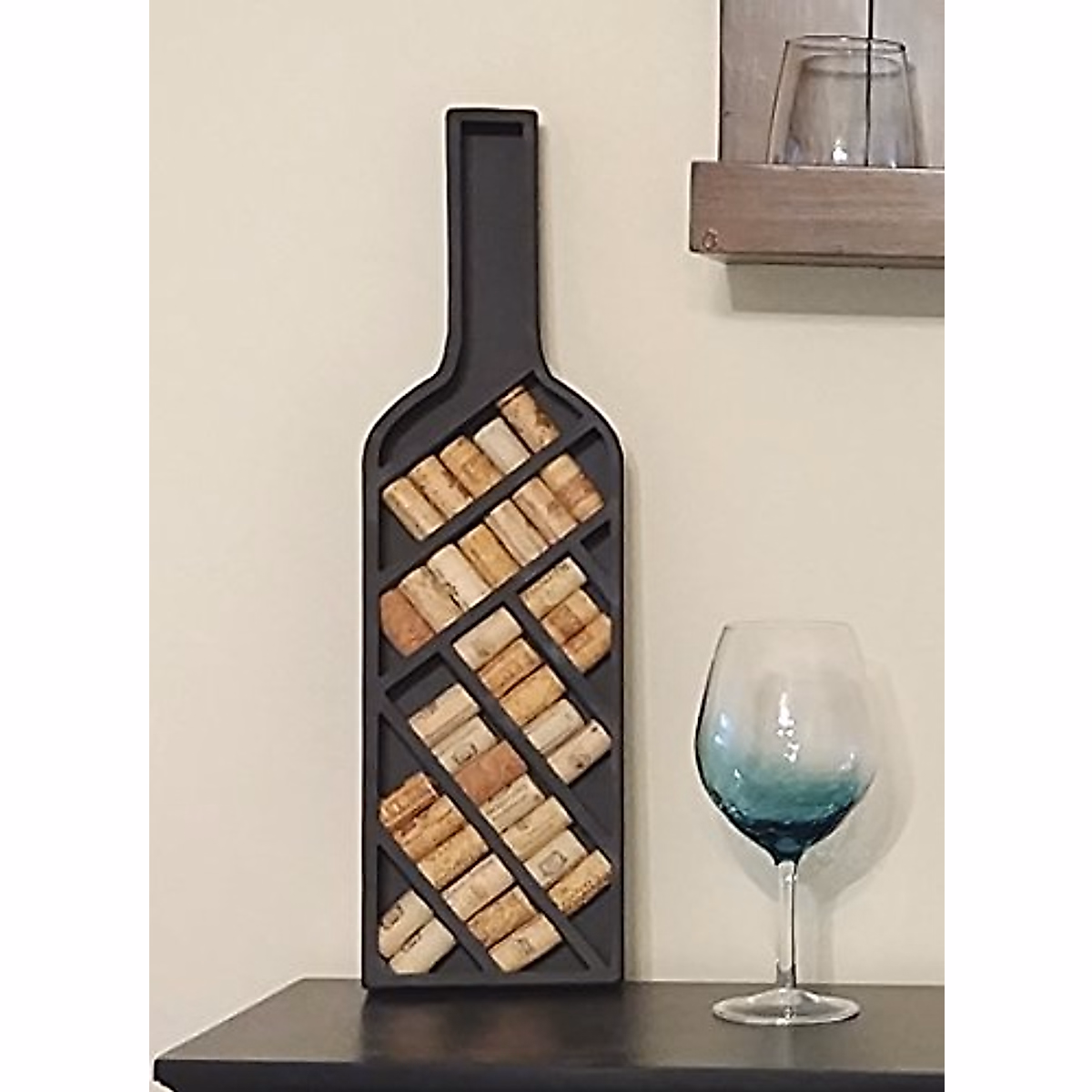 NEW VIEW Wall Mounted Wine Bottle Cork Holder Decor