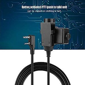 PTT Cable for BAOFENG UV5R, Z Tactical Noise Reduce Headsets Cable Audio Interface Cable for BaoFeng for TYT F8, for BAOFENG UV5R, for MML UV100