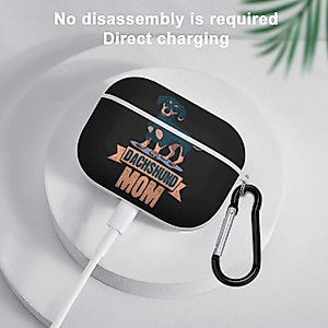 Dachshund Dog Owner, Airpods Case Cover for Apple AirPods Pro Cute Airpod Case for Men Women Boys Girls Silicone Protective Skin Airpods Accessories with Keychain