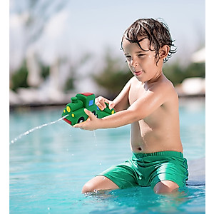 DolliBu Train Bath Buddy Squirter - Floating Green Train Rubber Bath Toy, Fun Water Squirting Bathtime Play for Toddlers, Cute & Soft Transportation Toy for The Bathtub, Beach & Pool for Boys & Girls