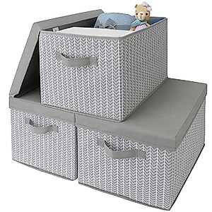 GRANNY SAYS Bundle of 3-Pack Storage Containers & 3-Pack Storage Cubes for Organizing