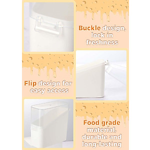 MININAI Sliced Cheese Container for Fridge, 2/4 PCS Cheese Storage Box with Flip Lid Plastic Cheese Keeper Cheese Saver Holder (2pcs)