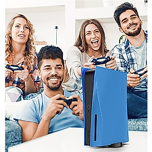 Wedorat PS5 Plate Starlight Blue Faceplate PS5 Cover Skin Replacement, Playstation 5 Game Console Case Cover Hard Shell Hard Shockproof ABS Anti-Scratch PS5 Side Plate Accessories Star Blue