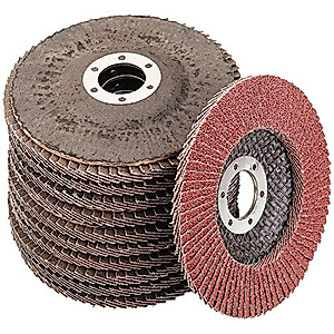 20 Pack 4-1/2 Inch Flap Disc 60 Grit Grinder Sanding Disc 4.5 Inch Grinding Wheels and Sanding Discs for Angle Grinder, Type #27 Aluminum Oxide Abrasives Flap Sanding Wheels (4-1/2" x 7/8")