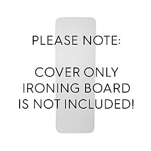 TIVIT Rectangular Ironing Board Cover for The Original Big Board - AlumiTek Silicone Metallic Coating, Thick Padding, Scorch Resistant, Elastic Edge, 59 x 22, Made in Italy