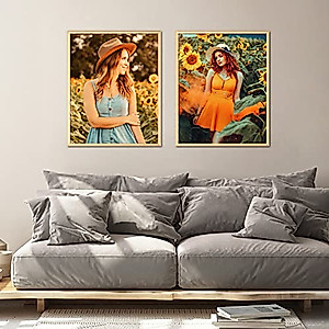 Anozie 16x20 Frames Gold, Simple Designed Poster Frame Set with HD Plexiglass for Wall Mounting, 1 Pack