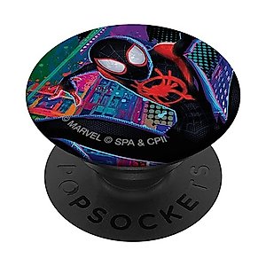 Marvel Spider-Man Into the Spider-Verse Miles Graffiti City PopSockets Standard PopGrip