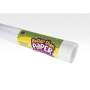Teacher Created Resources Better Than Paper Bulletin Board Roll, White - 77373