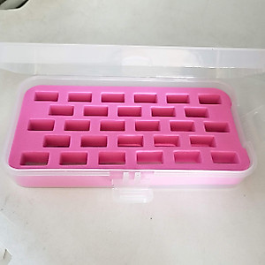 HONEYSEW Set of 2 Bobbin Box Organizers Sewing Machine bobbins Holder Contain 28 bobbins Storage Case