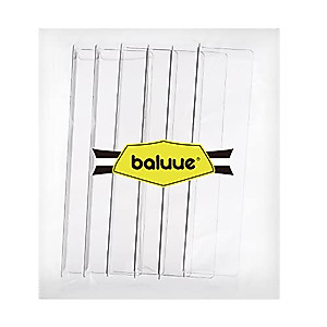 Baluue 6Pcs Plastic Shelf Dividers Magnetic Closet Shelf Organizer Divider Separator Clapboard for Storage Bedroom Bathroom Kitchen Office Supermarket 6CM