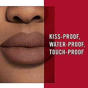 Rimmel London Stay Matte Liquid Lip Color with Full Coverage Kiss-Proof Waterproof Matte Lipstick Formula that Lasts 12 Hours - 723 Trouble Maker, .21oz