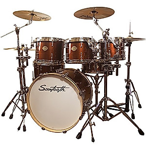 Sawtooth Command Series 7-Piece Drum Set Shell Pack, Red Streak