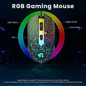 HP Custom Built RGB Lights PC ProDesk Desktop Computer Intel Core i5 4570 Quad-Core Processor 8GB RAM 512GB SSD Windows 10 Pro Wi-Fi Gaming PC Keyboard & Mouse (Renewed)