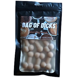Bag of Dicks Soy Wax Melts - Morning Wood - Irish Coffee Cream Scented - Strong Throw - Gag Gifts - Shop August Sky